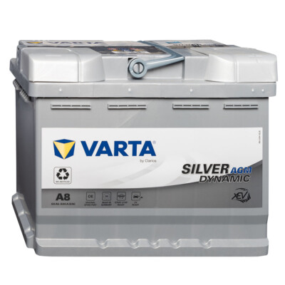 VARTA A8 Silver Dynamic Start-Stop Plus (D52) AGM Starter Autobatterie ...