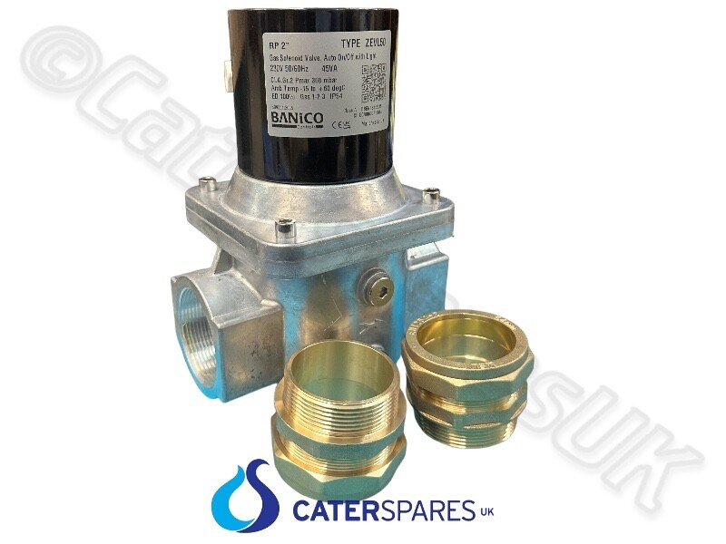 54mm COMMERCIAL GAS KITCHEN SOLENOID VALVE INTERLOCK SYSTEM 2" PIPE | eBay