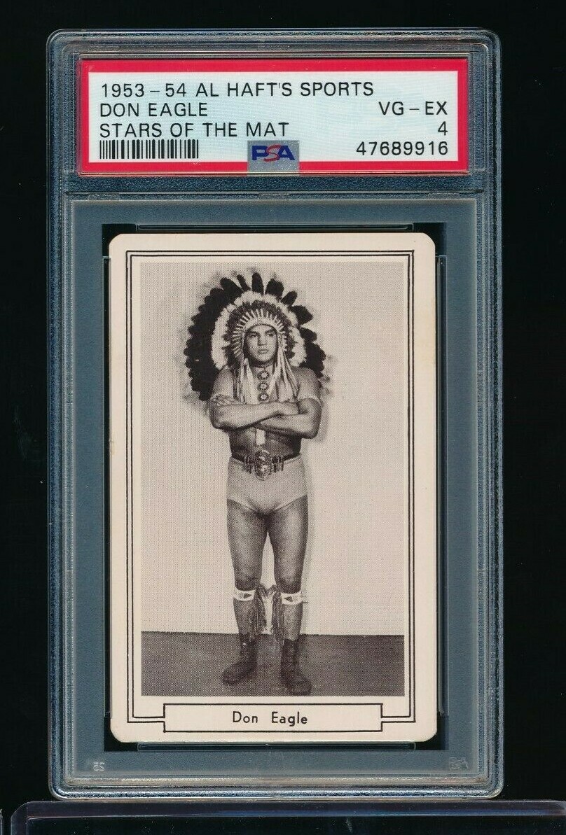 1953-54 Al Haft's Stars of the Mat Don Eagle PSA 4 (1 higher) HOF ...