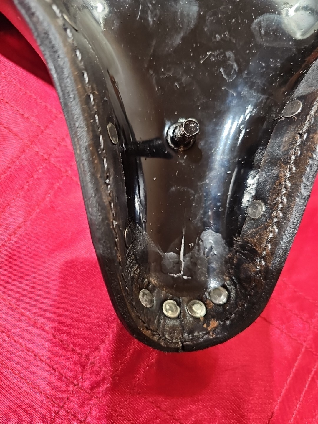 SCHWINN WZ WHIZZER EMBOSSED SEAT TOP! PROFESSIONALLY RE-SADDLED: BLACK ...