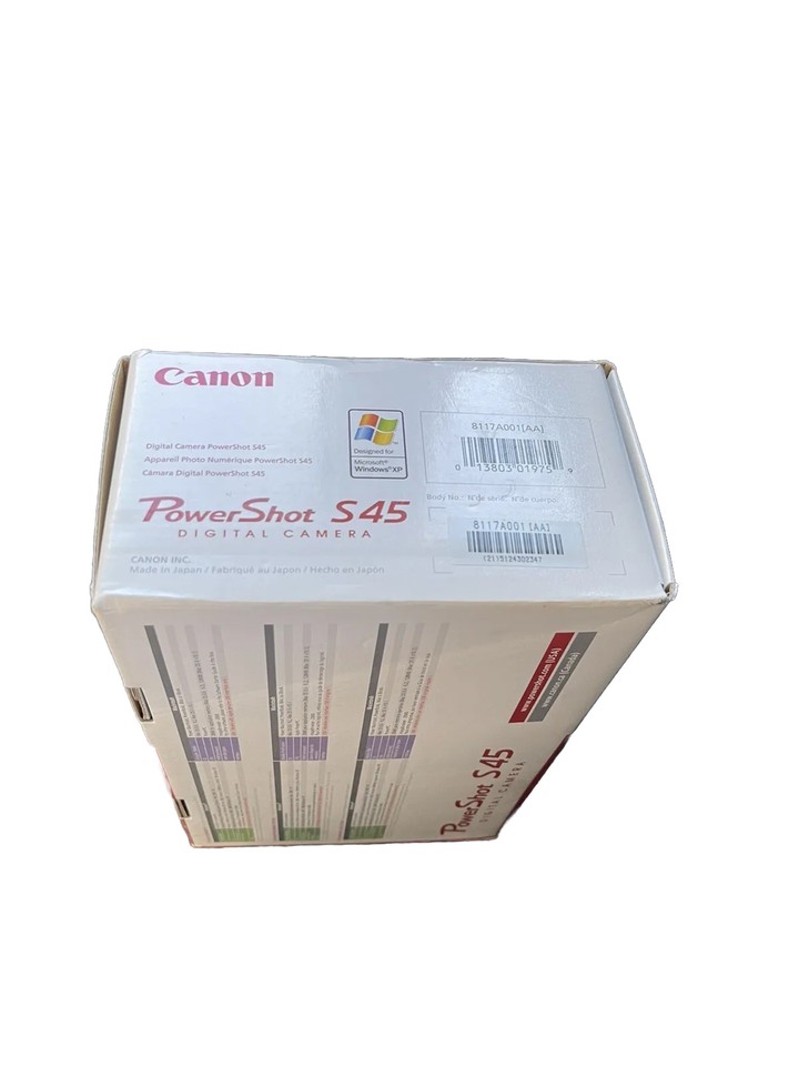 Canon PowerShot S45 4.0MP Digital Camera Open Box 13803019759| eBay