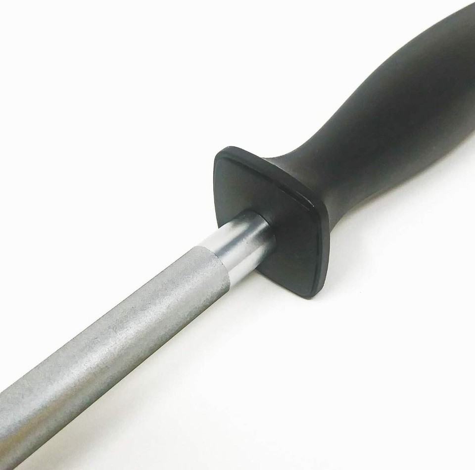 10 Inch Solid Core Diamond Knife Sharpener - Fine Grit - Large Diameter ...