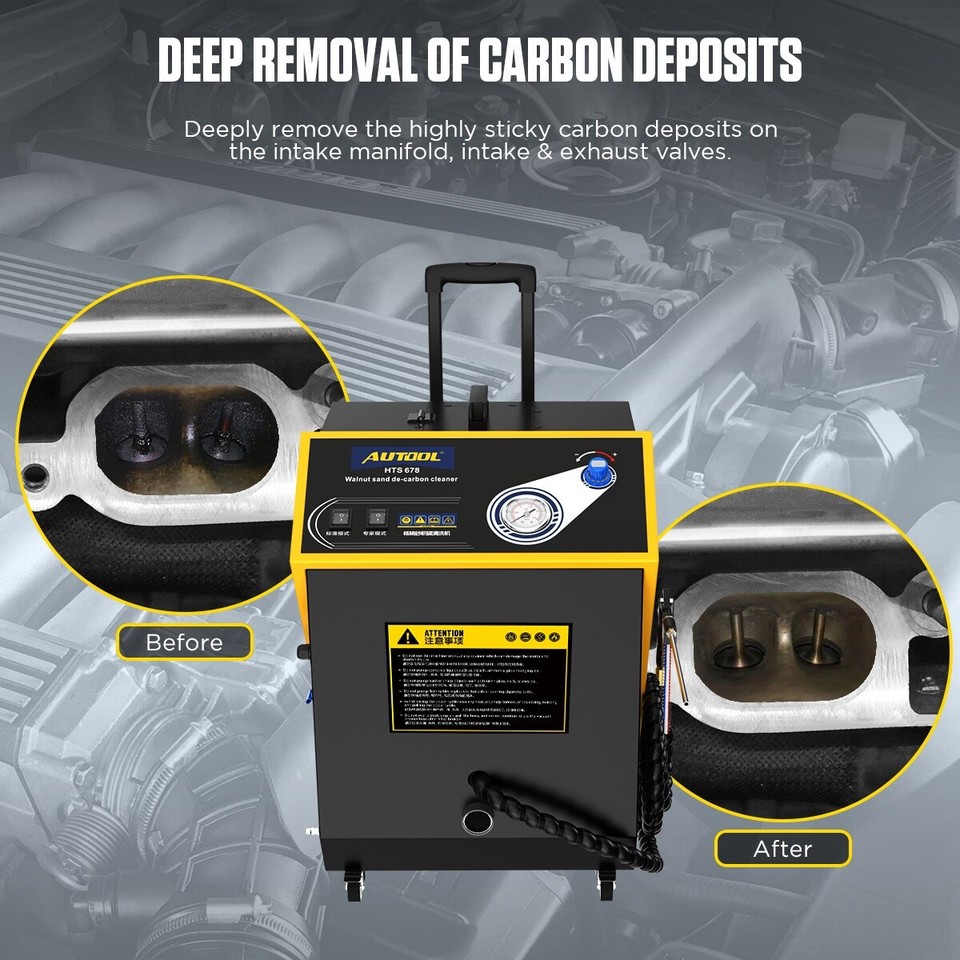 Automotive Engine Intake Pipe Valve Clean Machine Sand Carbon Deposits ...
