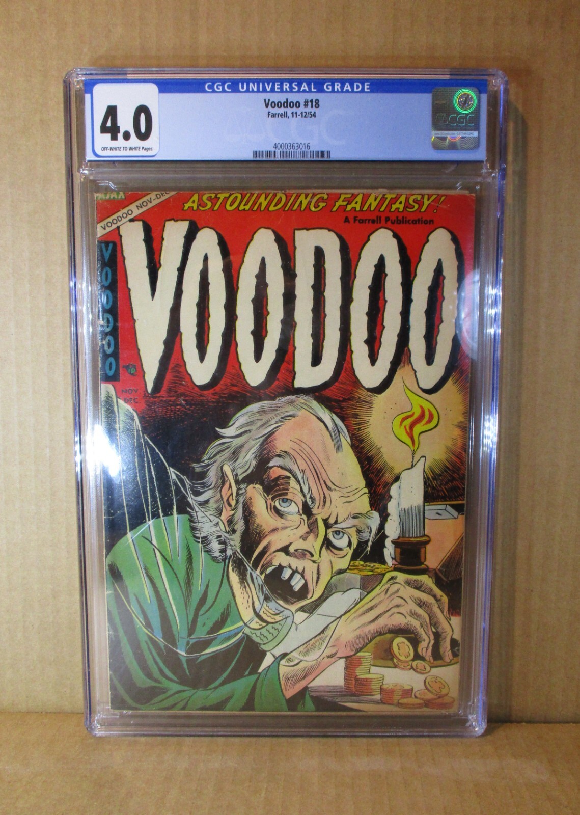 Voodoo 18 CGC 4.0 ONLY 1 SOLD FINER 1954 Ajax - Farrell Hypo. Werewolf ...