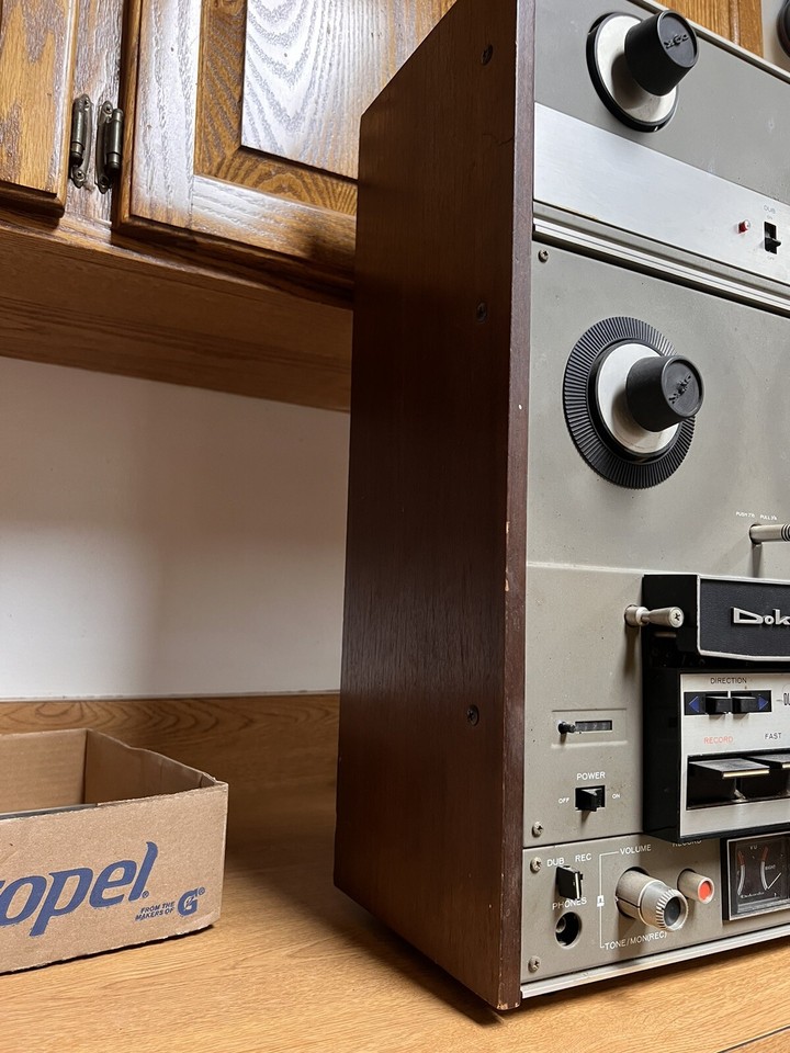 Dokorder 8020 Reel-to-Reel Dub-A-Tape Recorder Tested And Working!! | eBay