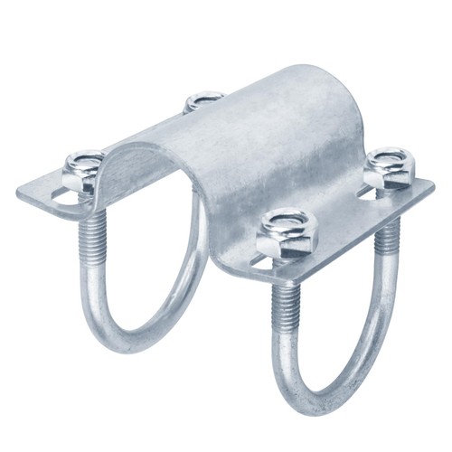 4 Pack 2-3/8" x 1-5/8" OD U-Bolt Cross Clamps, Adjustable Neck Rail to ...
