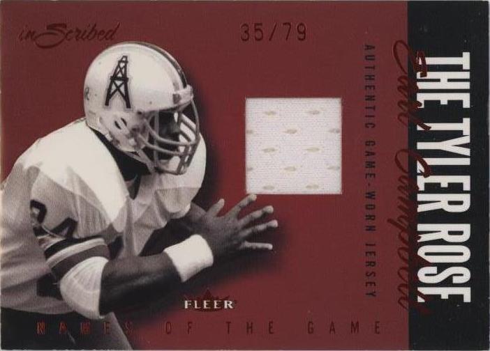 2004 Fleer inScribed - Names of the Game Earl Campbell #NGJ-EC Red ...