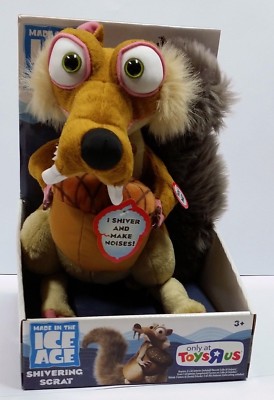 NIB ICE AGE 4 CONTINENTAL DRIFT SHIVERING SCRAT PLUSH STUFFED DOLL TOY ...