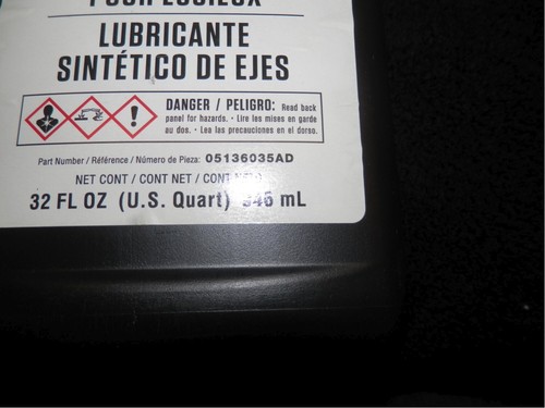 Drive Shaft Lubricant Kit Mopar 5136035AD for sale online | eBay