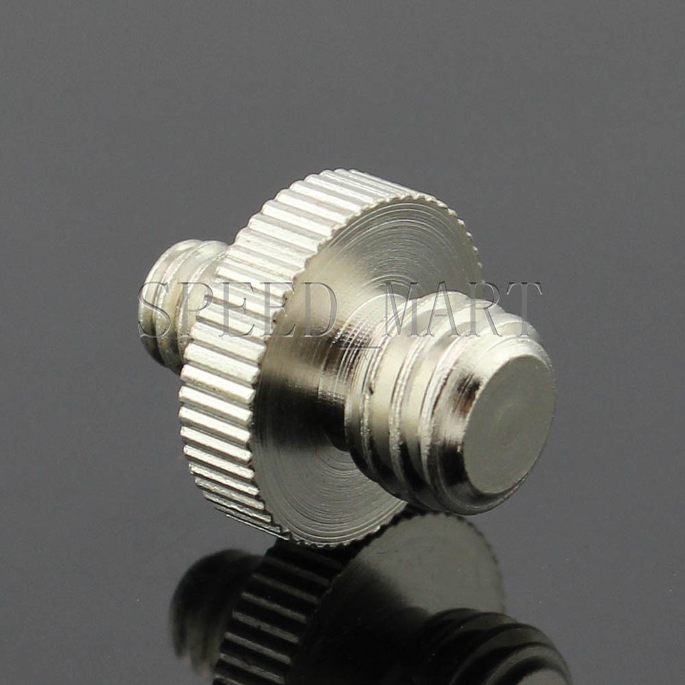 1/4" Male Threaded to 3/8" Male Double Male Screw Adapter for Camera ...