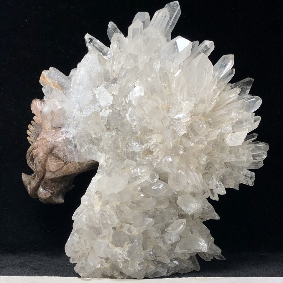 Natural Crystal Clusters Quartz Mineral Specimens Boutique Hand-carved ...