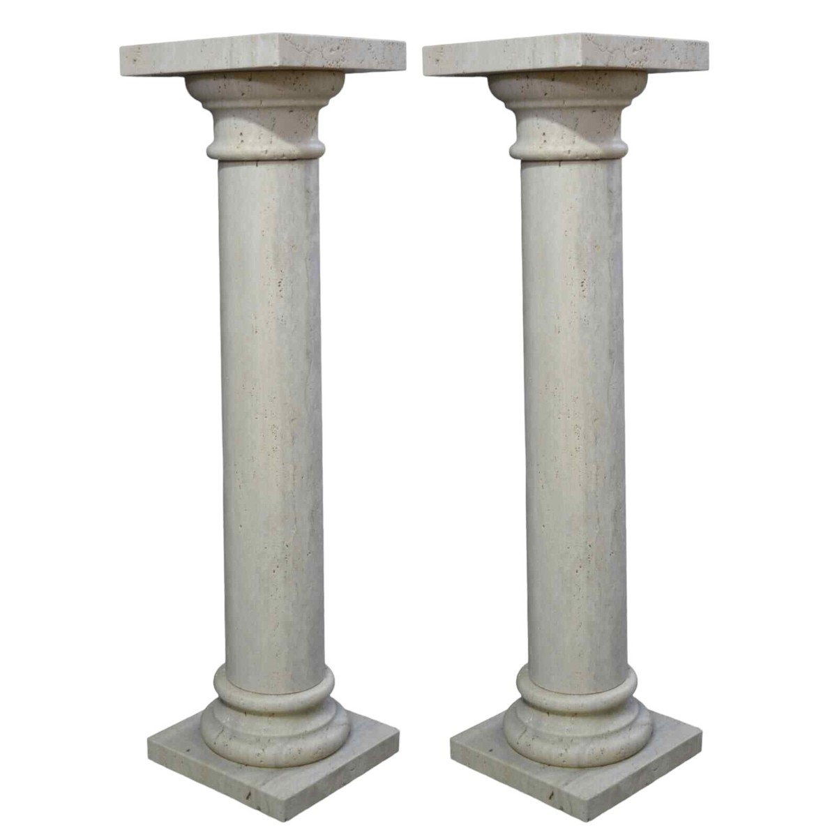 Tuscan Garden Columns Exteriors Swimming Pool With Classical Columns