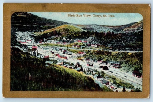 c1910 Terry South Dakota Vintage Postcard Birds Eye View Exterior ...
