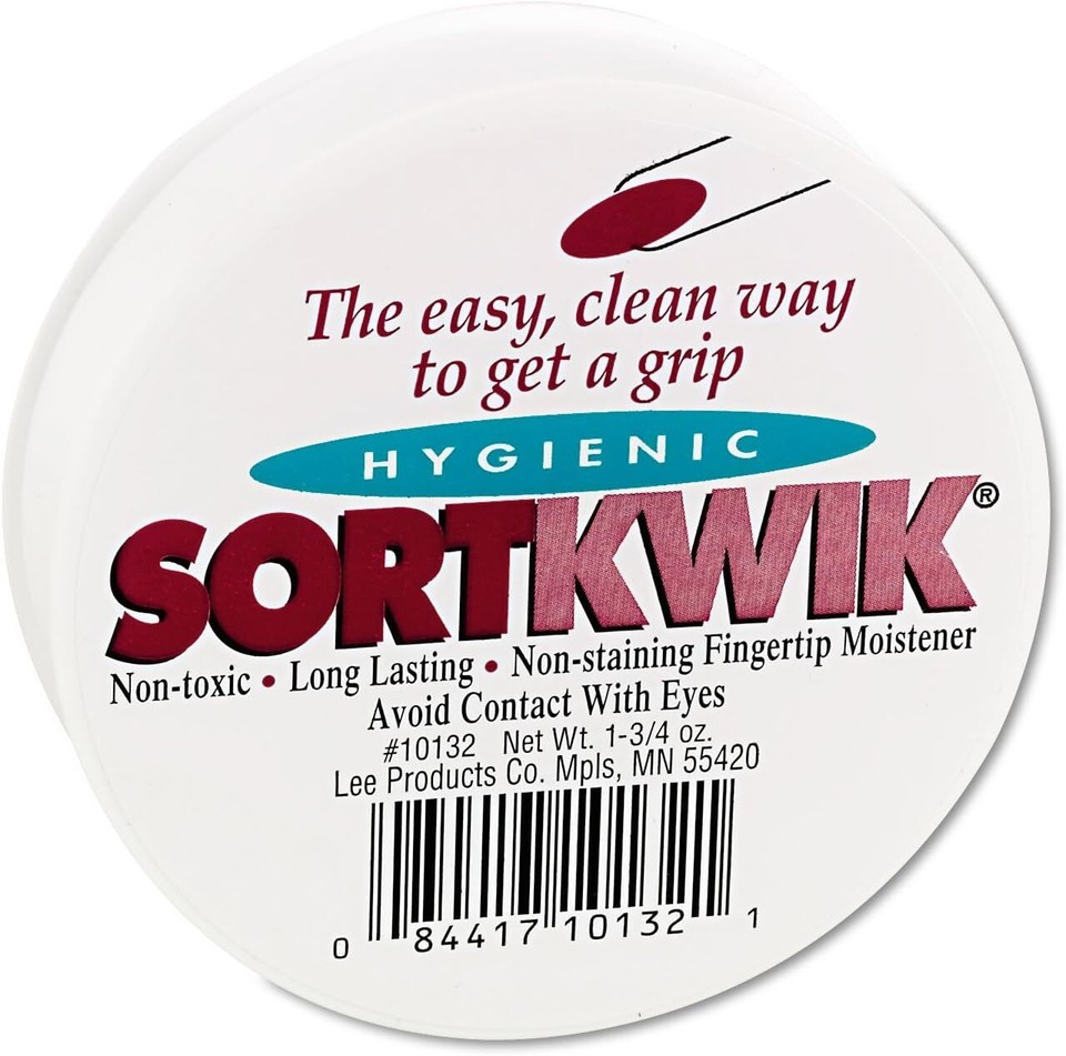 LEE 10132 Sortkwik Fingertip Moisteners, 1 3/4 oz, Pink (Pack of 2 ...