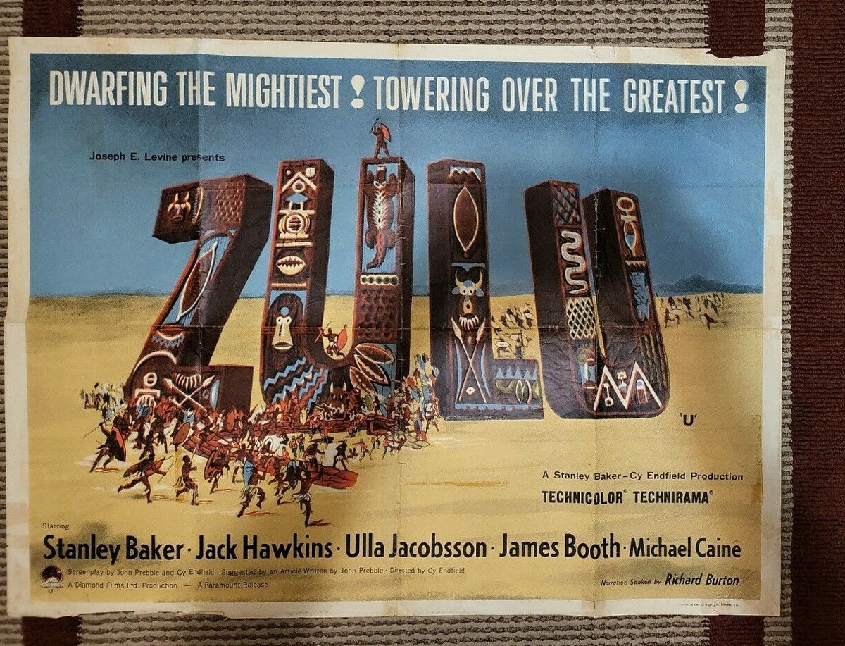 Zulu Movie Poster 1964 Stretched Art Canvas Print Battle