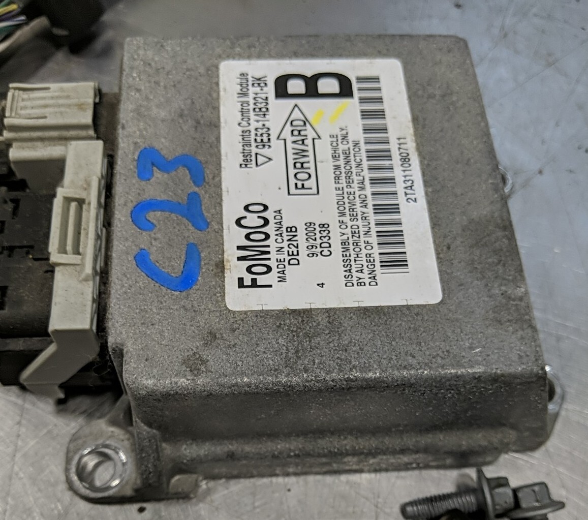 FORD FUSION SPORT 2010 OE SEAT BELT RESTRAINTS CONTROL MODULE 9E53 ...