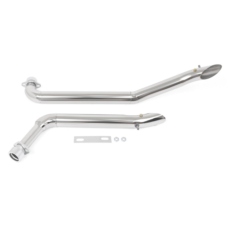 Chrome Slash Exhaust Pipes System For Honda Shadow 1100 VT1100 Spirit ...