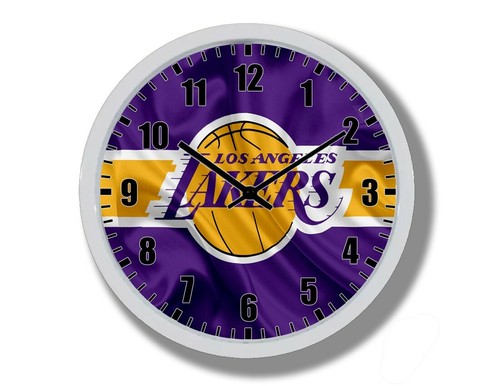 Los Angeles Lakers Wall Clock 9" Nice For Gifts or Decor New in box* | eBay