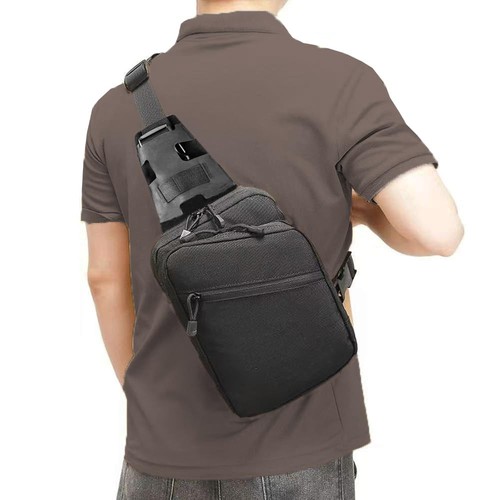 Gun Sling Bag Concealed Carry Crossbody Pack CCW Sling Bag Durable EDC ...