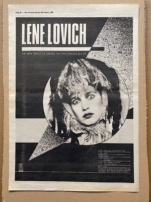 LENE LOVICH WHAT WILL I DO WITHOUT YOU POSTER SIZED original music press advert | eBay