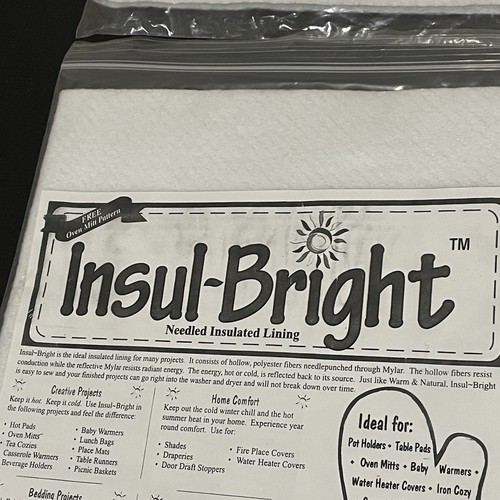 Insul Bright Needled Insulating Lining 4 Packs 23”x11” Each | eBay