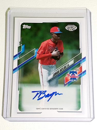 Jamari Baylor 2021 Topps 1st Pro Debut Auto Card #PD-149 Philadelphia ...
