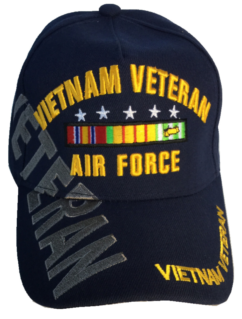 U.S. Air Force, Vietnam Veteran, ribbons, 5 star, Veteran on side, navy ...