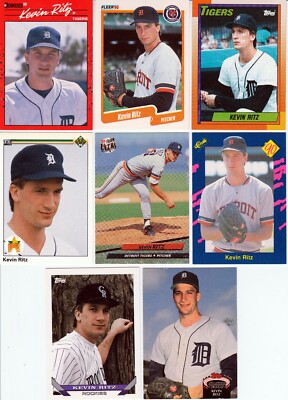 ⚾ 20 + different KEVIN RITZ cards lot 4 RC 1990 - 1998 Tigers Rockies ...