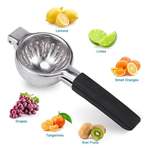 Lemon Squeezer Stainless Steel - Easy Squeeze Heavy Duty Manual Lemon ...