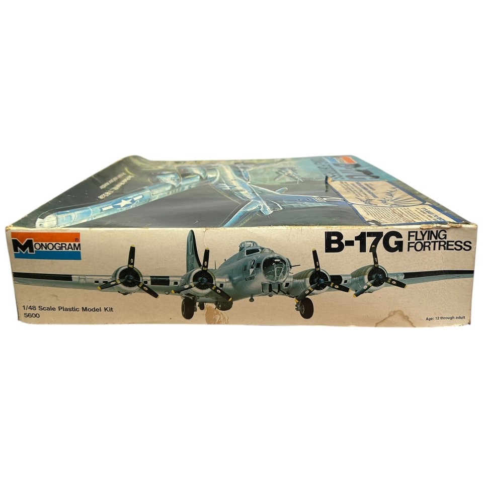 Monogram B-17G Flying Fortress Model Kit 1/48 Scale Airplane Bomber ...