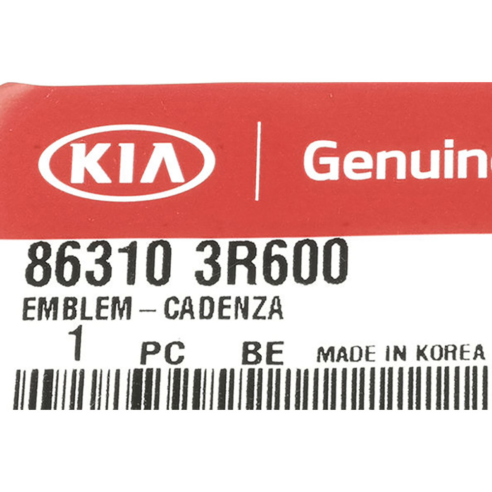 OEM NEW Trunk Lid Emblem Badge Nameplate Chrome 14-16 Kia Cadenza 86310 ...