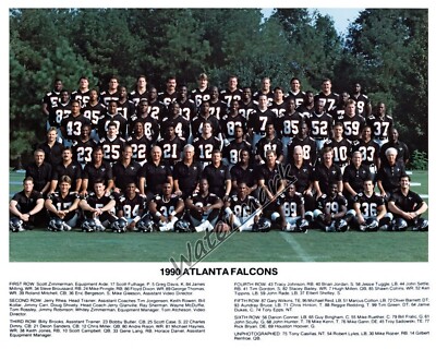 NFL 1990 Atlanta Falcons Team Picture with Names Color 8 X 10 Photo ...