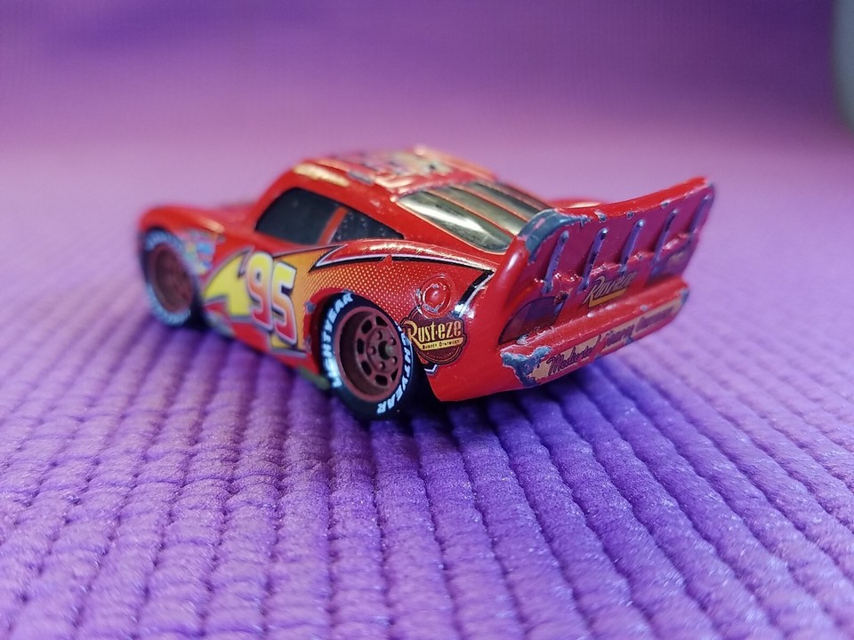 Disney Pixar Cars-Chase- Rust-eze Lightning McQueen Car | eBay