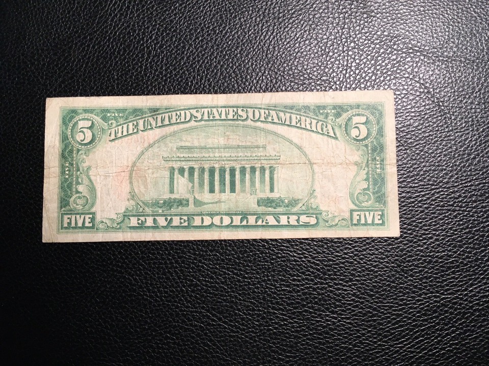 Five Dollar National Bank Note Wilkes-Barre Pennsylvania No Tears Are ...