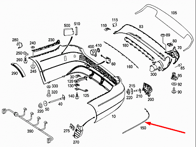 Original MERCEDES W212 Limousine Stufenheck Zierleiste 2128852221 | eBay