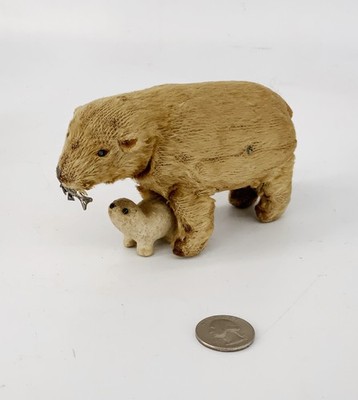 Antique vintage wind up bear & cub toy Automation | eBay