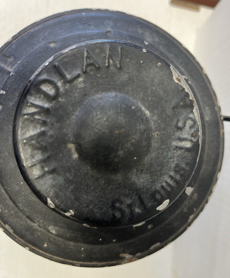 Early HANDLAN ST. Louis Kerosene Lamp Clear Dietz Little Wizard glass ...