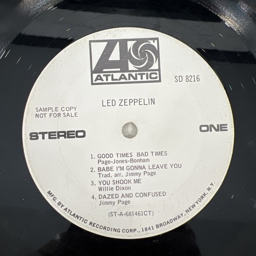 Led Zeppelin 1 Rare Atlantic White Label Promo Lp | eBay