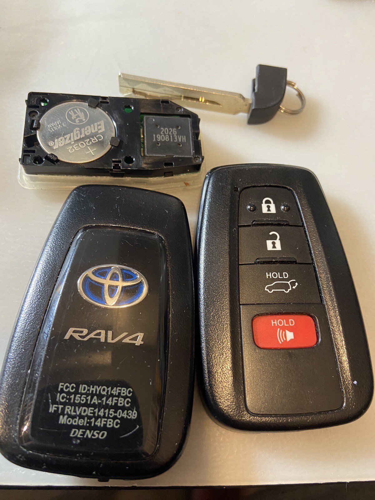 14FBC OEM TOYOTA RAV4 HYBRID 4 BUTTON KEYLESS SMART ENTRY FOB FCC ID ...