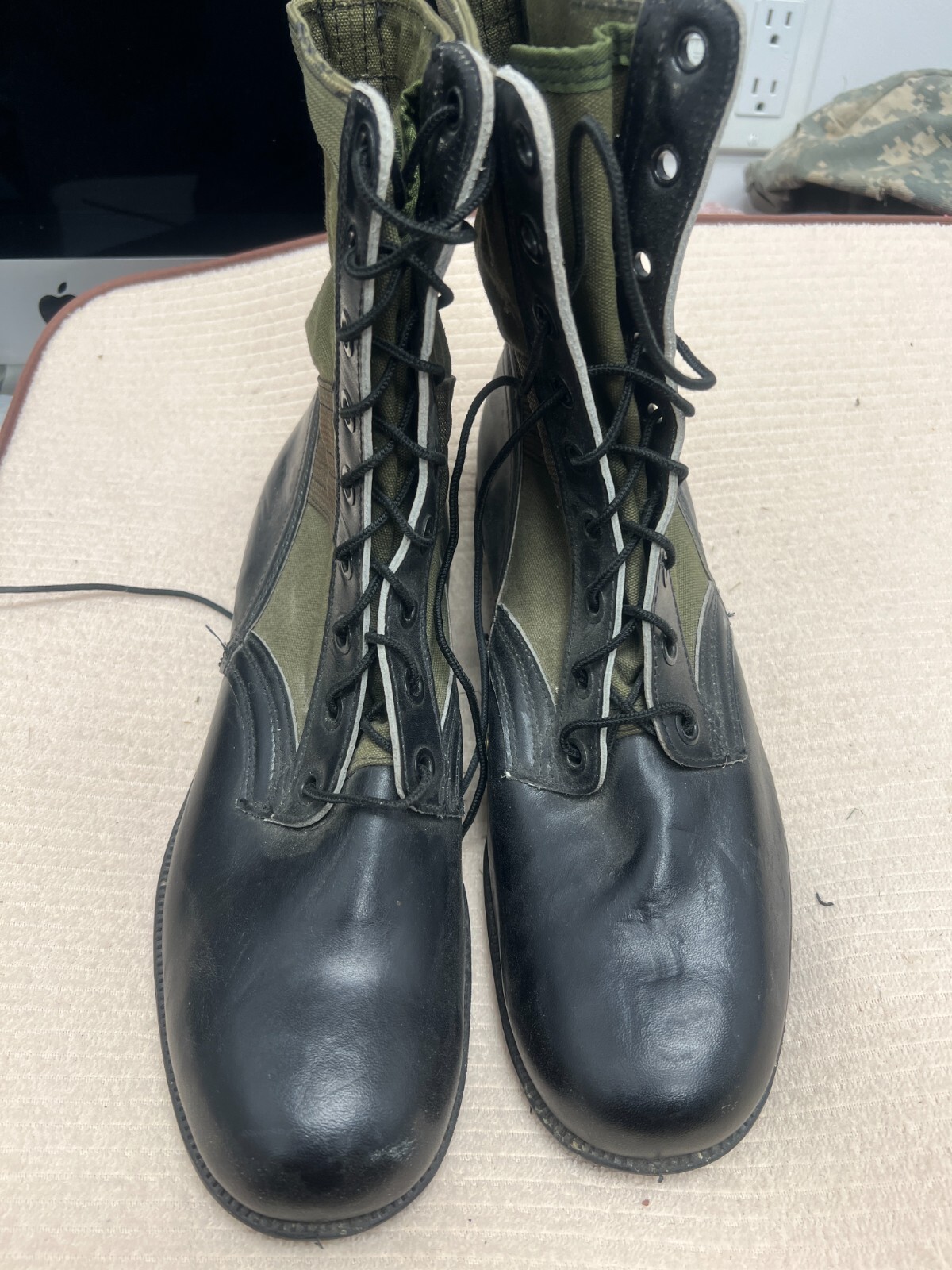 NEW VINTAGE 1968 US ARMY VIETNAM WAR ERA GENESCO JUNGLE BOOTS - SIZE ...