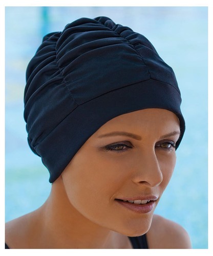 Badehaube Schwarz (3403-20) Damen Badekappe Bademütze Bademode | eBay.de