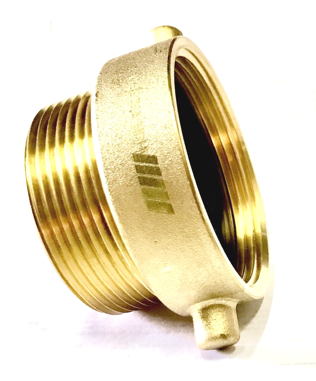 NNI Fire Hose Hydrant Pin Lug Adapter 2-1/2" Female NST x 2-1/2" Male ...