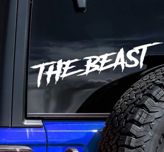 The Beast Car Decal Stickers Car Body Window Bumper Waterproof | eBay
