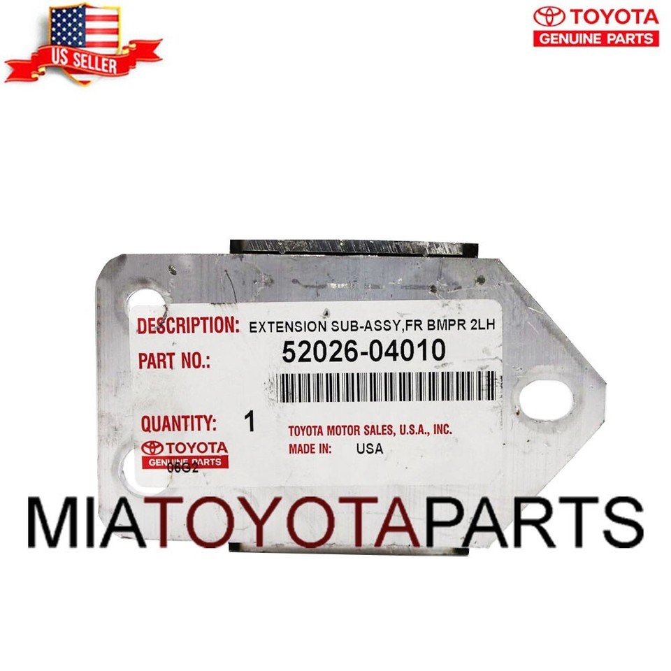 Genuine Toyota 2005-2015 Tacoma Front Bumper Extension Bracket LH 52026 ...