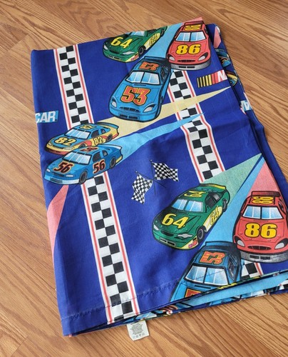 Nascar Racer Bedding Twin Flat Sheet Fabric Dan River | eBay