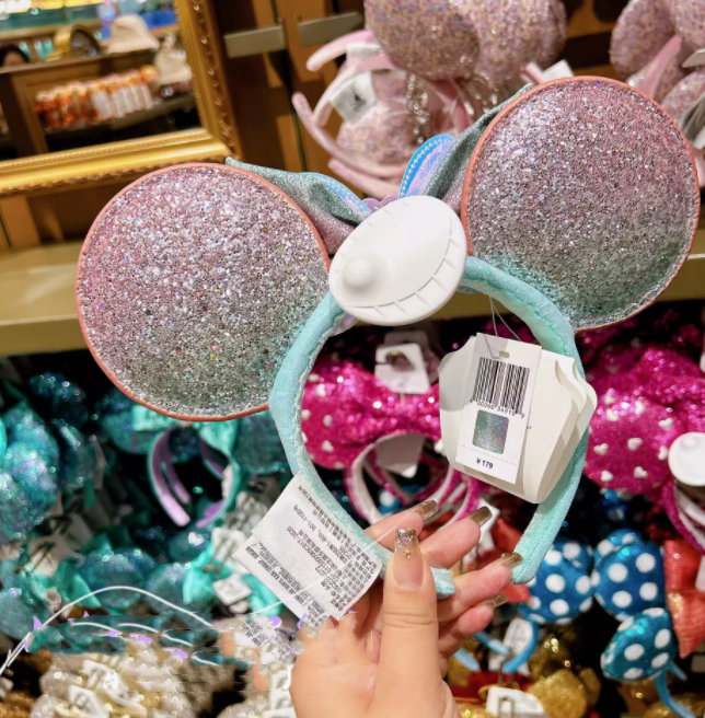 Authentic Disney Mermaid Shell Pearl Minnie Headband Shanghai Disney ...