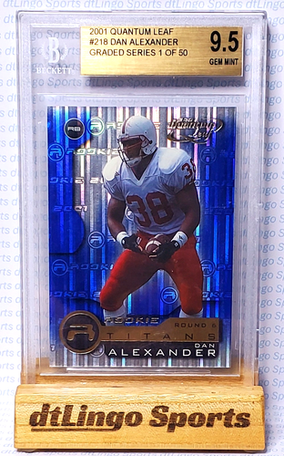 2001 Quantum Leaf DAN ALEXANDER #218 Titans Rookie Graded Series /50 ...