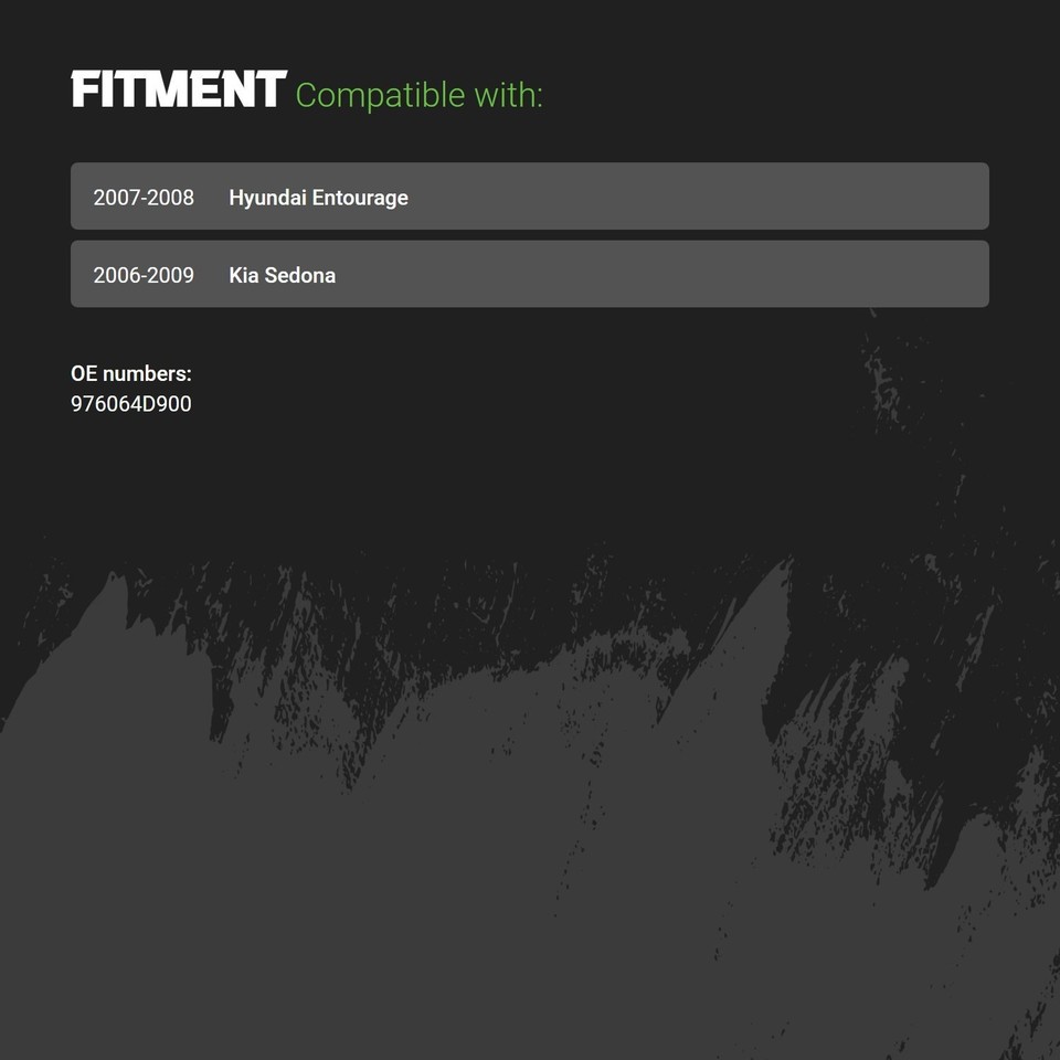 A/C Condenser For Kia Sedona 2006-2009 976064D900 | eBay