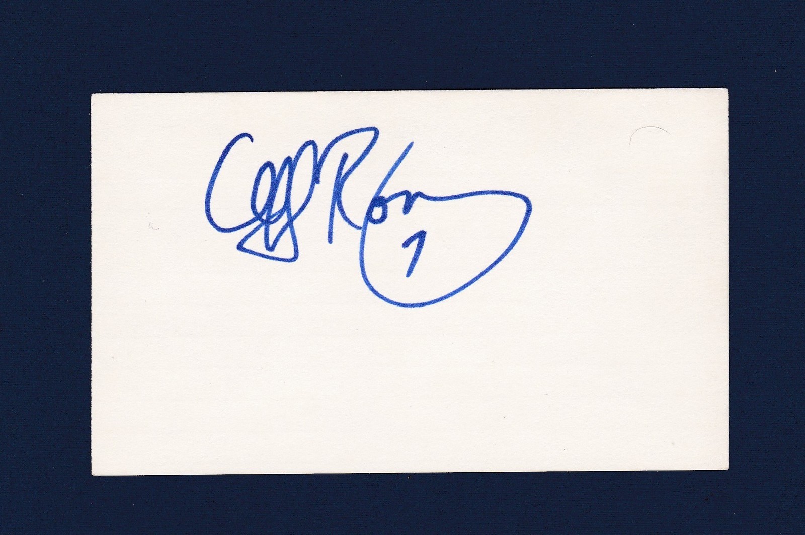 Cliff Ronning signed hockey index card | eBay