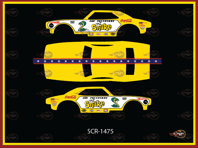 1/64 '67 Camaro "The Snake Drag" Decal SCR-1475 | eBay